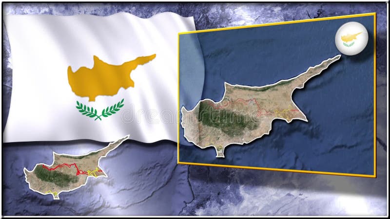 Cyprus Infographic Animation Map Stock Video - Video of eastern ...