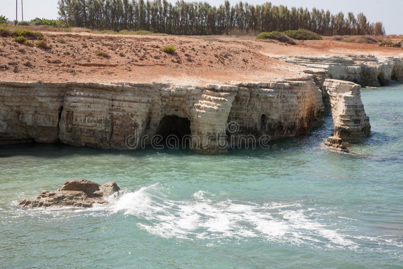 Cyprus Island sea coast stock image. Image of mediterranean - 65711405
