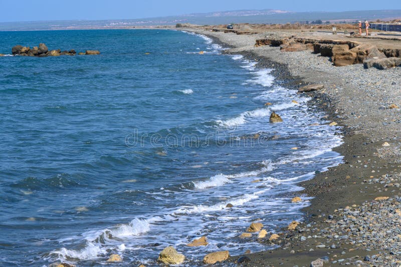 Cyprus Island View of the Beach and Sea in Autumn 18 Stock Photo ...