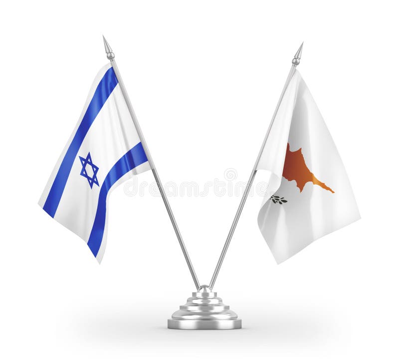 Cyprus and Israel. the Cyprian and Israeli Flags Stock Vector ...