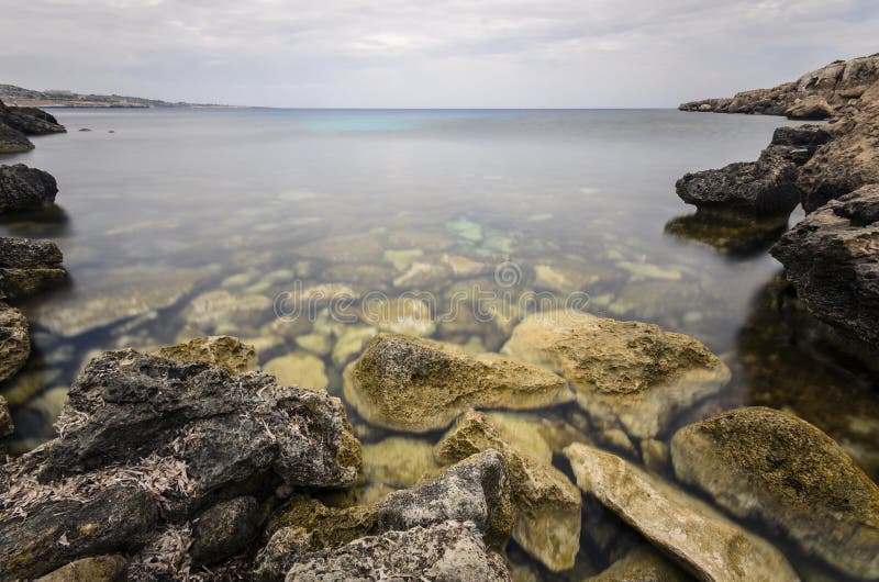 Cyprus Landscape, Cape Greco Stock Photo - Image of comfortable, cliff ...