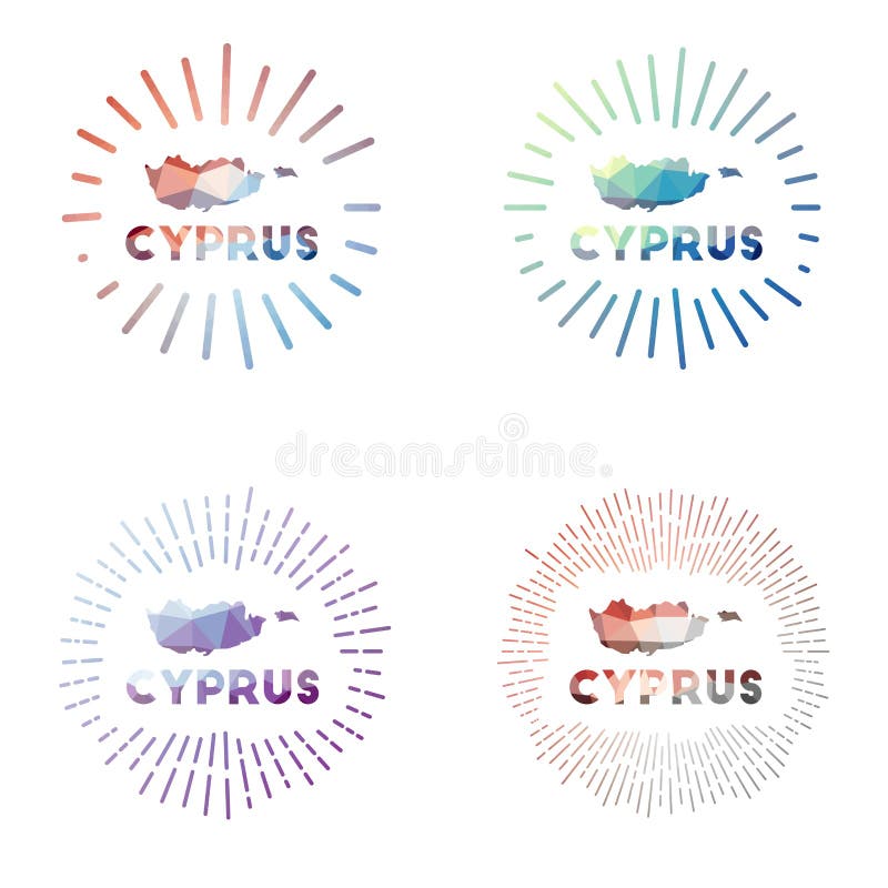Cyprus Logo. Map of Cyprus with Country Name and. Stock Vector ...