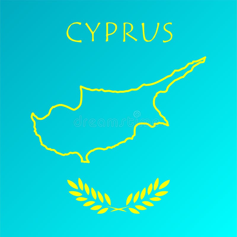 Cyprus Map with the Flag. Vector Illustration Eps10 Stock Illustration ...
