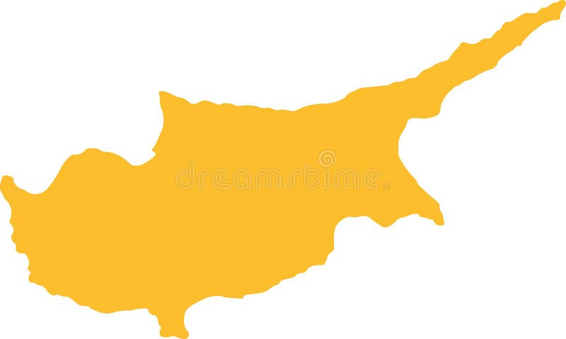 Cyprus map vector stock illustration. Illustration of cyprus - 107153861