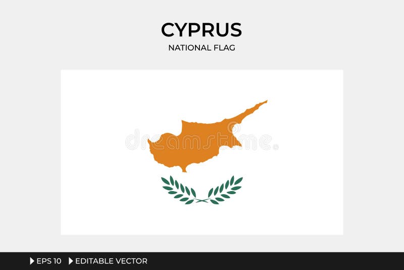 Cyprus National Flag Illustration Stock Vector - Illustration of nation ...