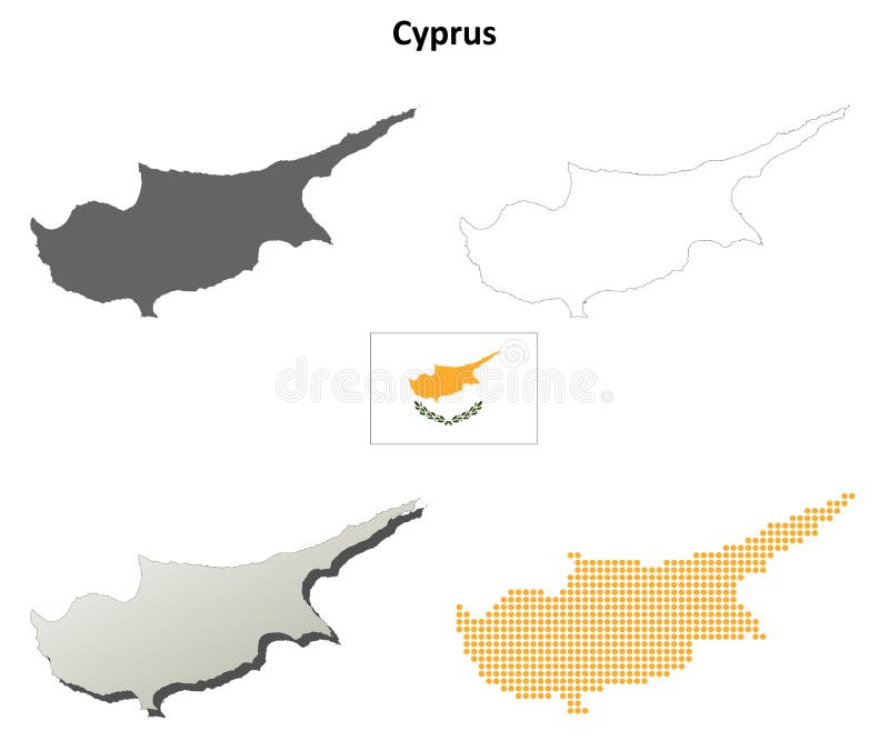 Blank Map of Cyprus. High Quality Map of Cyprus with Regions on ...