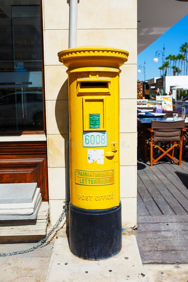 Cyprus Postal Pillar Box editorial image. Image of european - 55858285
