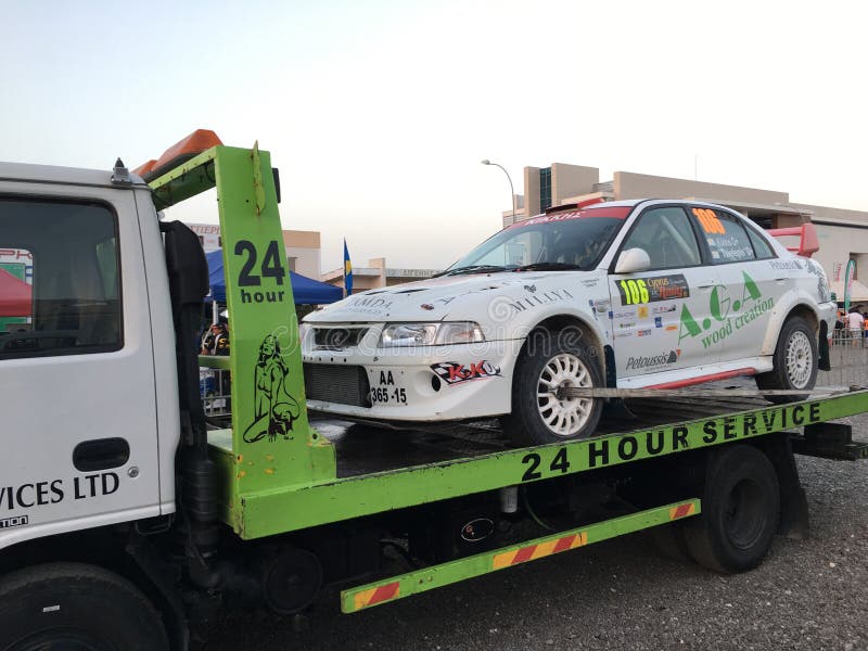 Cyprus Rally Pit stop editorial image. Image of sedan - 96256485