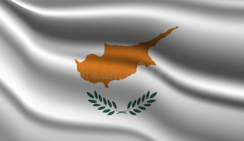 Cyprus Flag with Infographic Design Isolated on Dot World Map Stock ...