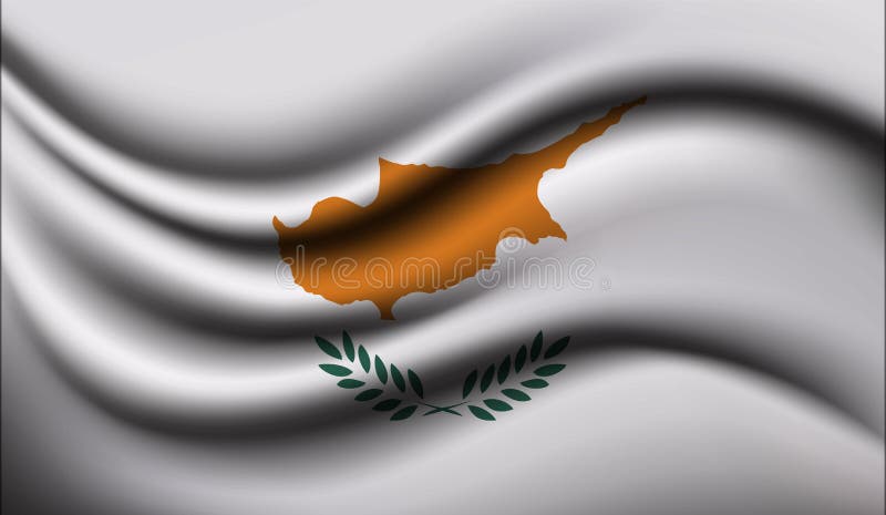 Cyprus Flag with Infographic Design Isolated on Dot World Map Stock ...