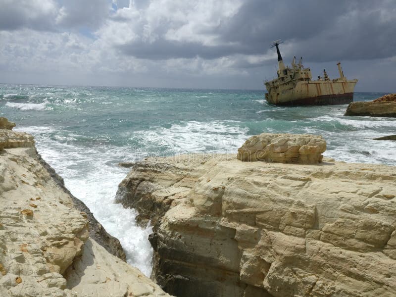 Cyprus editorial stock photo. Image of waves, cyprus - 132596863