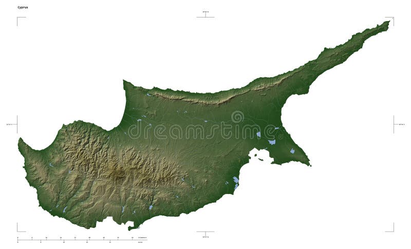 Cyprus Shape on White. Pale Stock Illustration - Illustration of cyprus ...