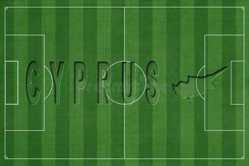 Cyprus on Soccer Field, National Team Stock Illustration - Illustration ...