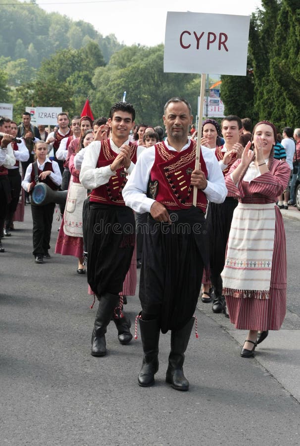 Cyprus Traditional Folk Group Editorial Stock Image - Image of invited ...
