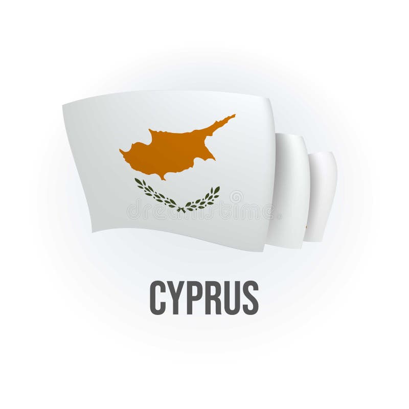 Cyprus Vector Flag Bended Flag Of Cyprus Realistic Vector