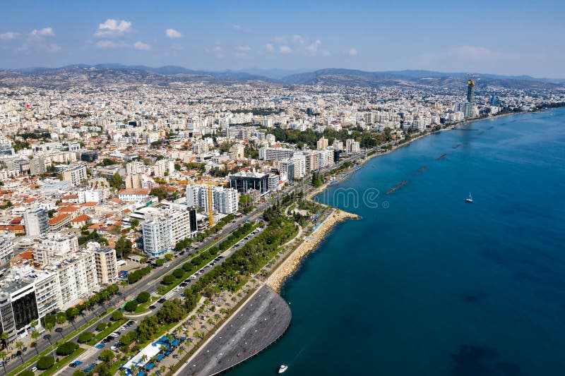 Cyprus. View of Limassol from Above Stock Photo - Image of molos, 2020: ...