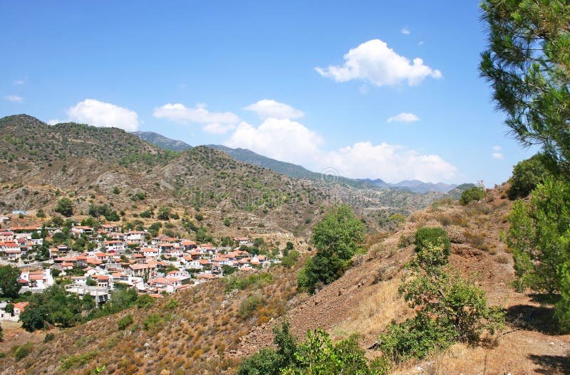 Cyprus village stock image. Image of residential, nature - 17501133