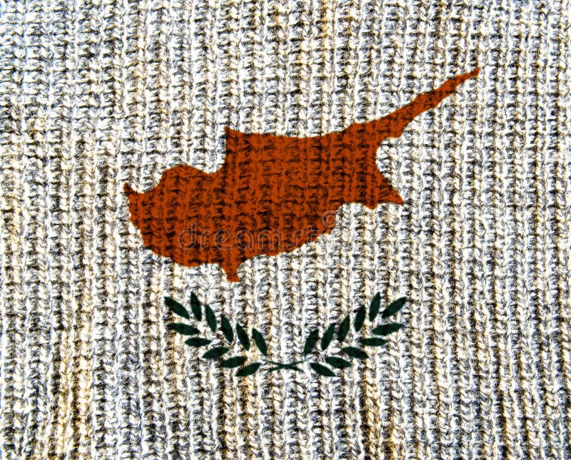 Cyprus Wool Textured Flag - Stock Photo - Image of high, colorful: 82760278