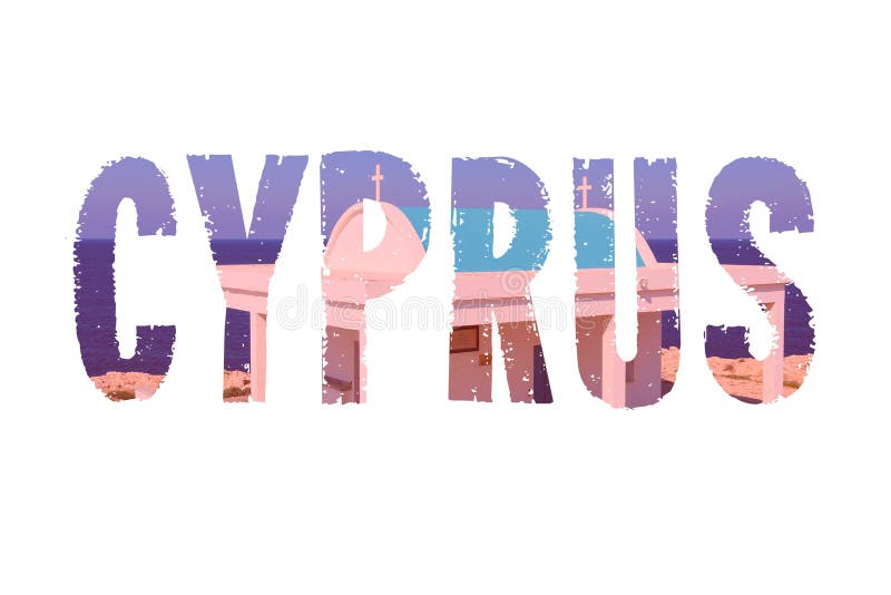 Cyprus word sign stock illustration. Illustration of cyprus - 237776190