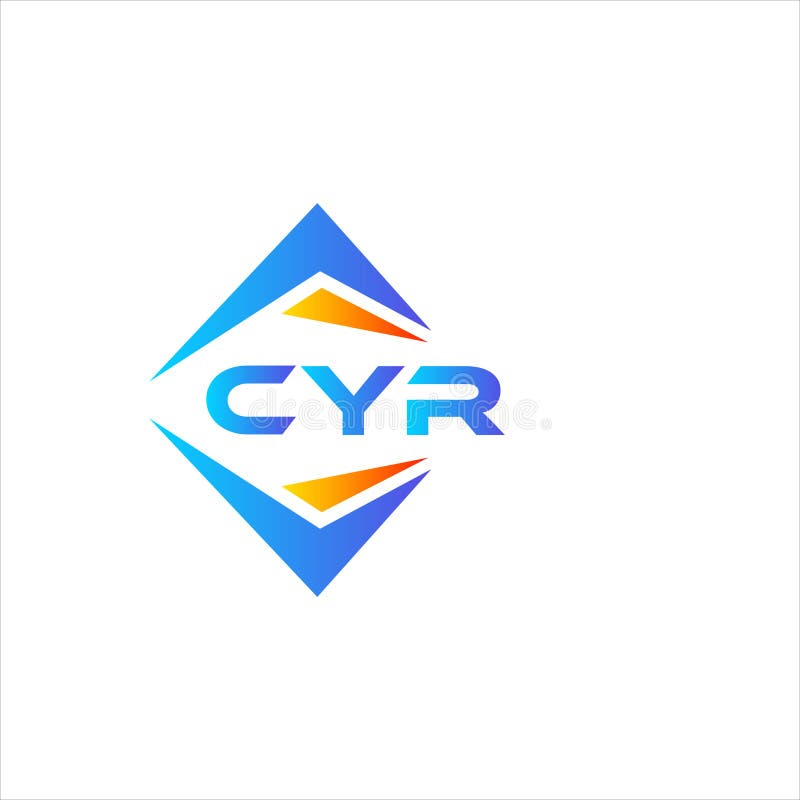 CYR Abstract Technology Logo Design on White Background. CYR Creative ...