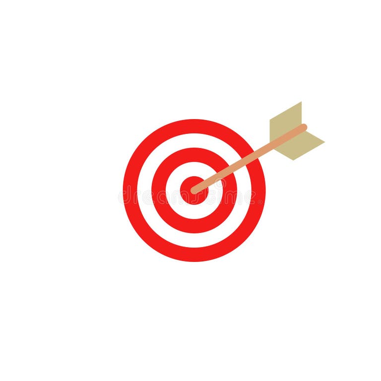 Cyrcle Arrow and Target Vector Stock Vector - Illustration of icon ...