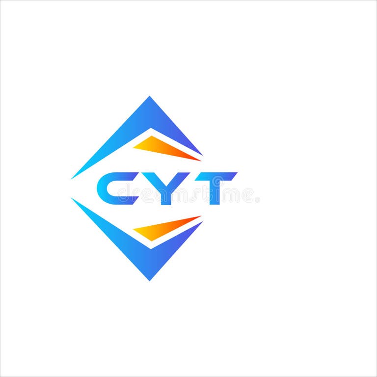 CYT Abstract Technology Logo Design on White Background. CYT Creative ...