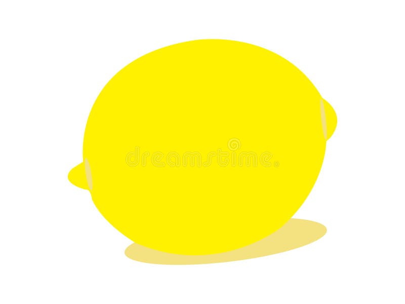 Cytryna wektoru rysunek ilustracja wektor. Ilustracja złożonej z ...