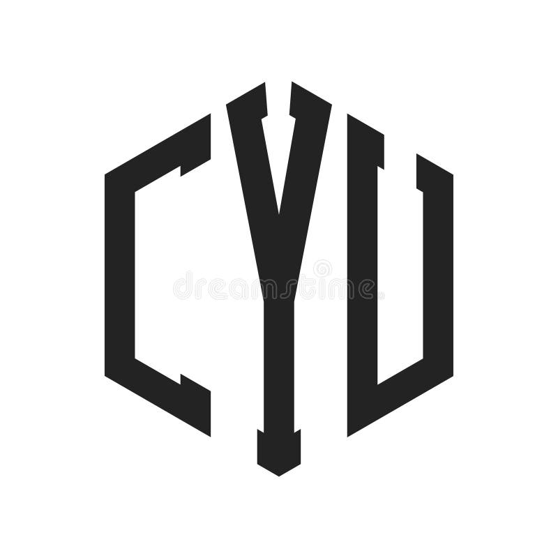 CYU Logo Design. Initial Letter CYU Monogram Logo Using Hexagon Shape ...