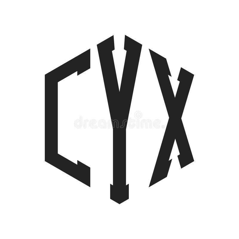 CYX Logo Design. Initial Letter CYX Monogram Logo Using Hexagon Shape ...