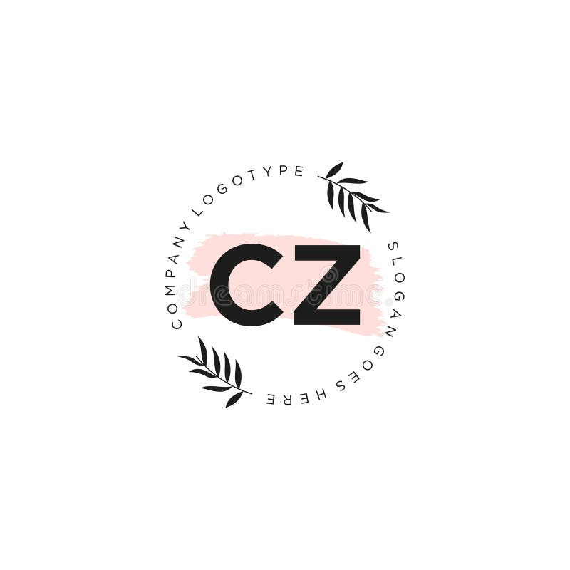 CZ Letter Logo Icon Design Template Elements Stock Vector ...
