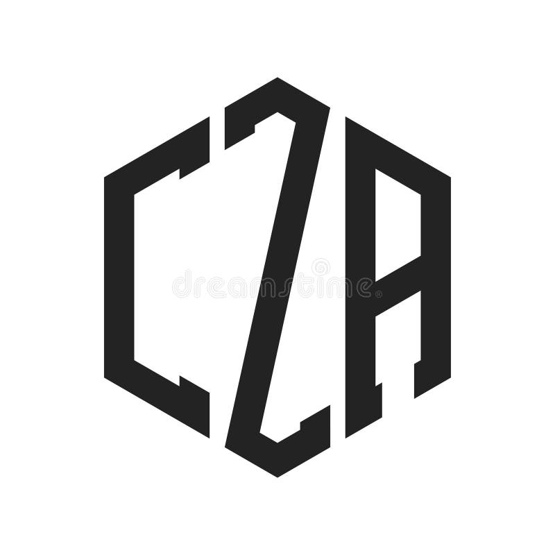 CZA Logo Design. Initial Letter CZA Monogram Logo Using Hexagon Shape ...
