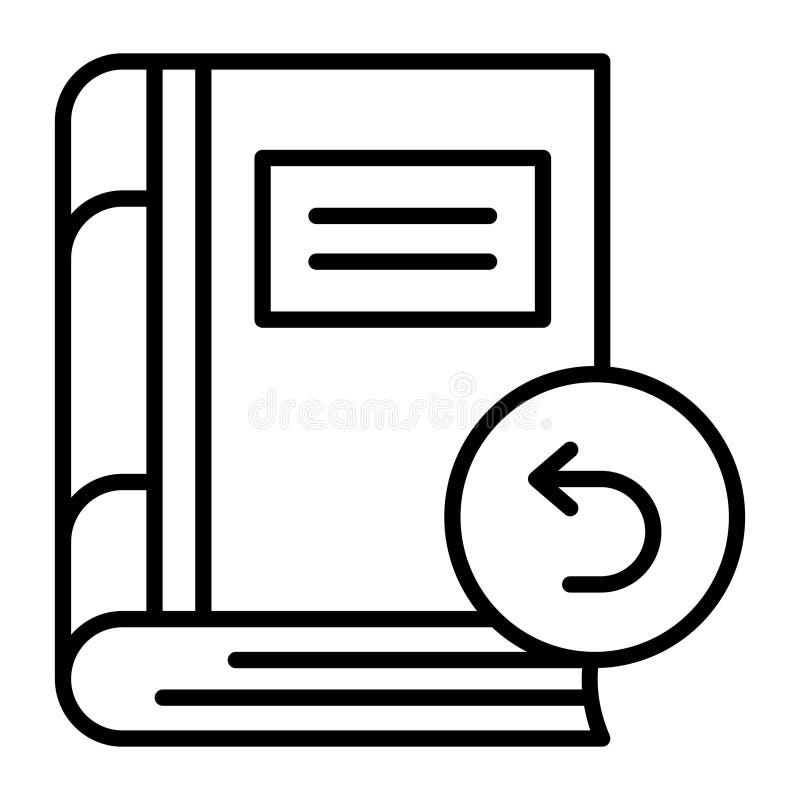 Czech this Beautiful Vector of Return Book in Editable Style Stock ...