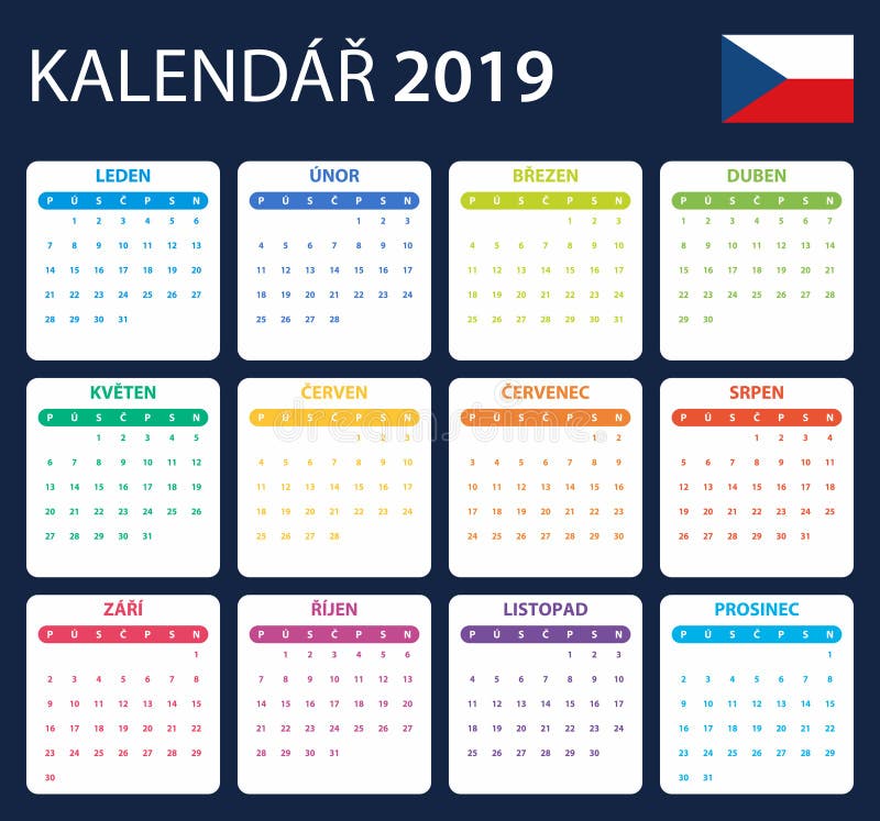 Czech Calendar Stock Illustrations – 404 Czech Calendar Stock ...