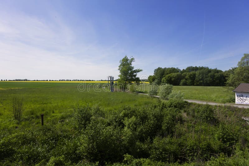 Czech Countryside and Nature Alongside the Main Train Corridor in Czech ...
