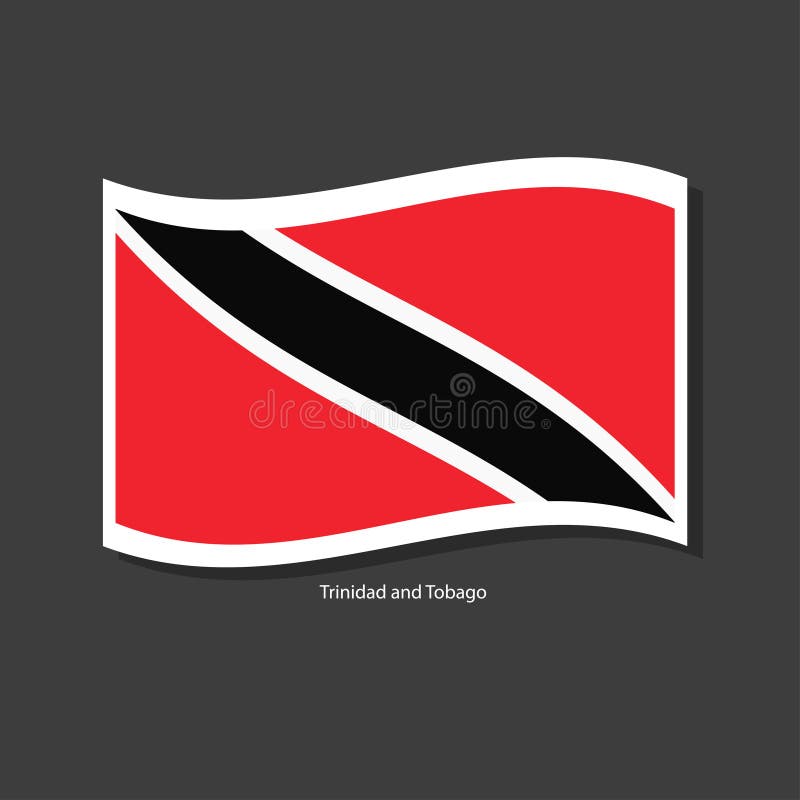 Trinidad and Tobago Flag Vector Version Waving Flags Stock Vector ...