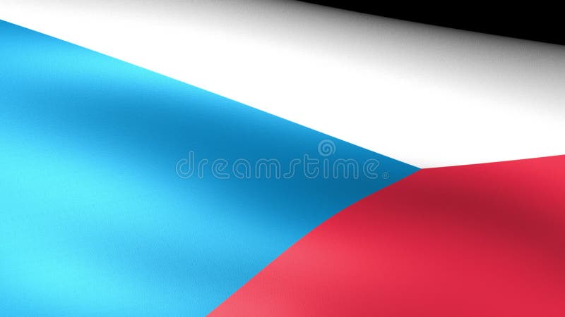 Czech Flag Waving on Wind Seamles Loop 3d Animation Stock Footage ...