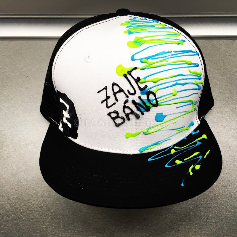 Czech hand made cap editorial photography. Image of font - 96574987