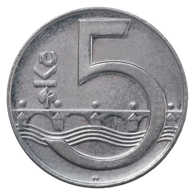 20 Koruna Coin Money CZK Currency of Czech Republic Stock Photo - Image ...