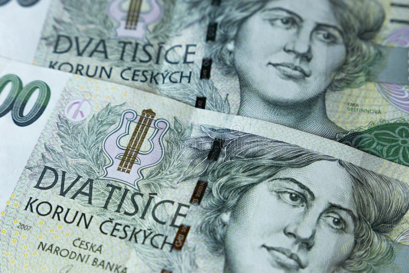 2000 Czech Koruna - CZK - the Czech Banknotes Stock Photo - Image of ...