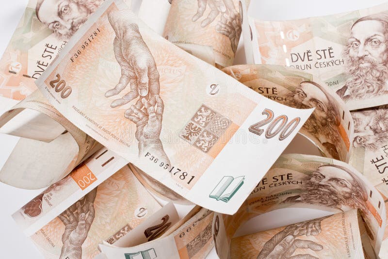 Czech money stock photo. Image of cash, koruna, currency - 44563442