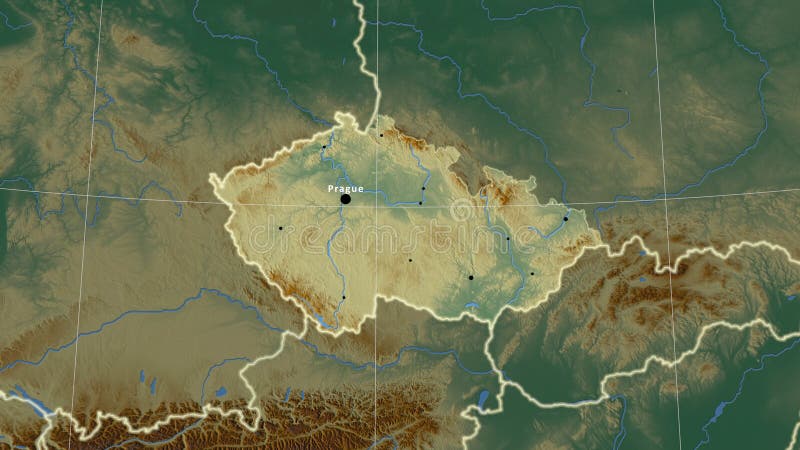 Czech Map Relief Stock Illustrations – 223 Czech Map Relief Stock ...