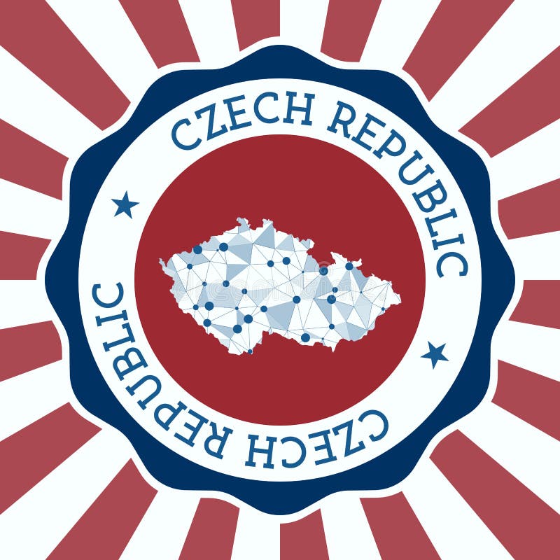 Czech Republic Badge. stock vector. Illustration of digital - 217262625