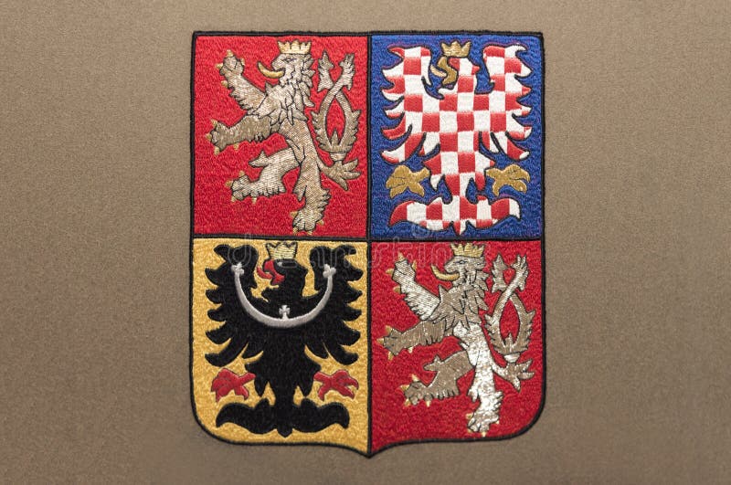 Czech Republic Coat of Arms Stock Image - Image of coat, element: 84910675