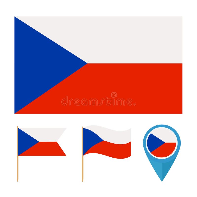 Czech Republic, Country Flag Vector Stock Vector - Illustration of ...