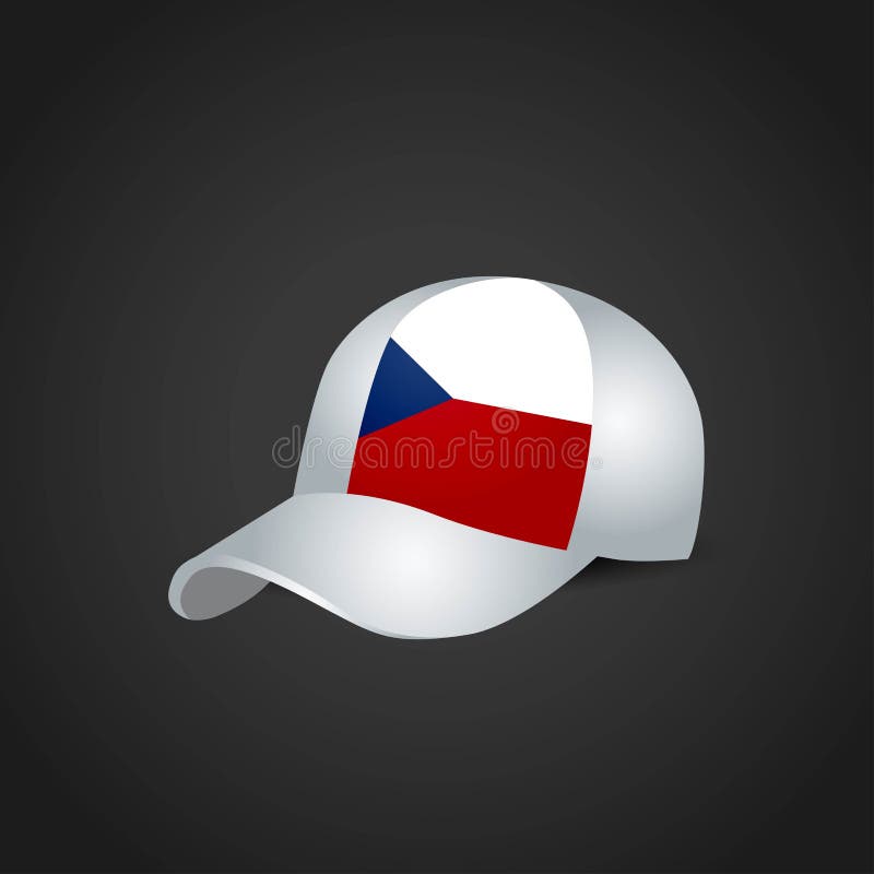 Czech Republic Flag on Cap stock vector. Illustration of independence ...