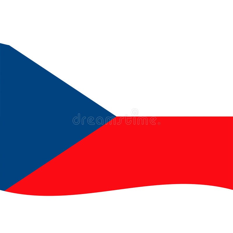 Czech Republic Flag Vector Isolated 4 Stock Vector - Illustration of ...