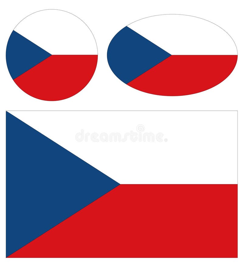 Czech Republic flags stock vector. Illustration of flags - 88093546