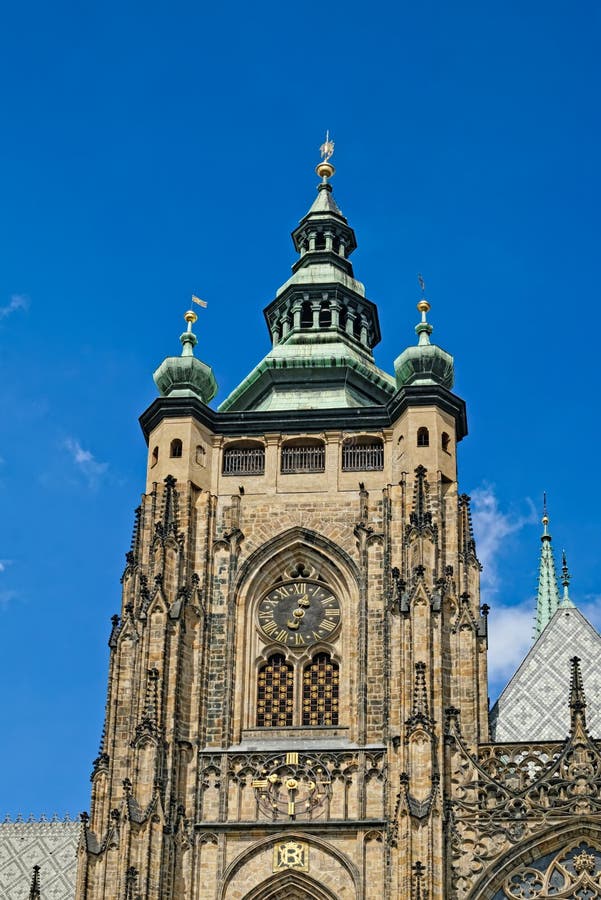 Czech Republic. Prague Castle - Gothic Architecture of St. Vitus ...