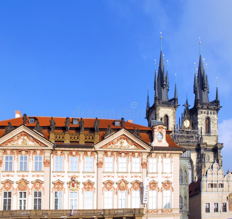 Czech Republic, Prague Monuments Stock Image - Image of republic ...