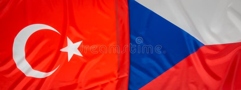 Czech Republic and Turkey Flag . Stock Illustration - Illustration of ...